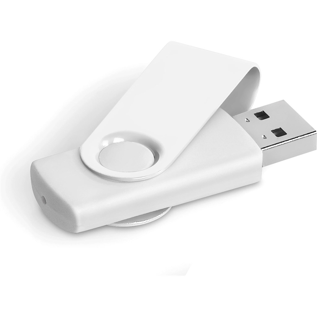 Axis Gyro White Flash Drive - 32GB | GF-AM-623-B | Amrod